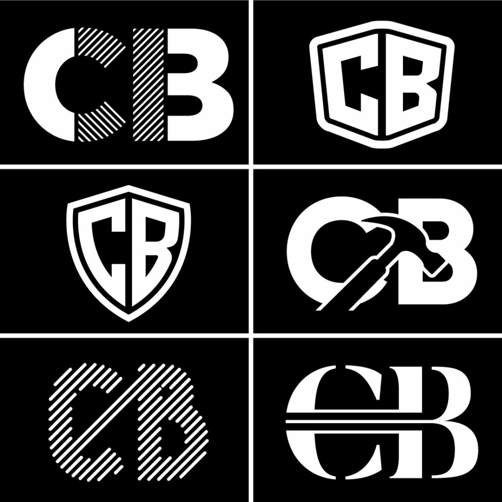 C B Initial Letter Logo Design - MasterBundles