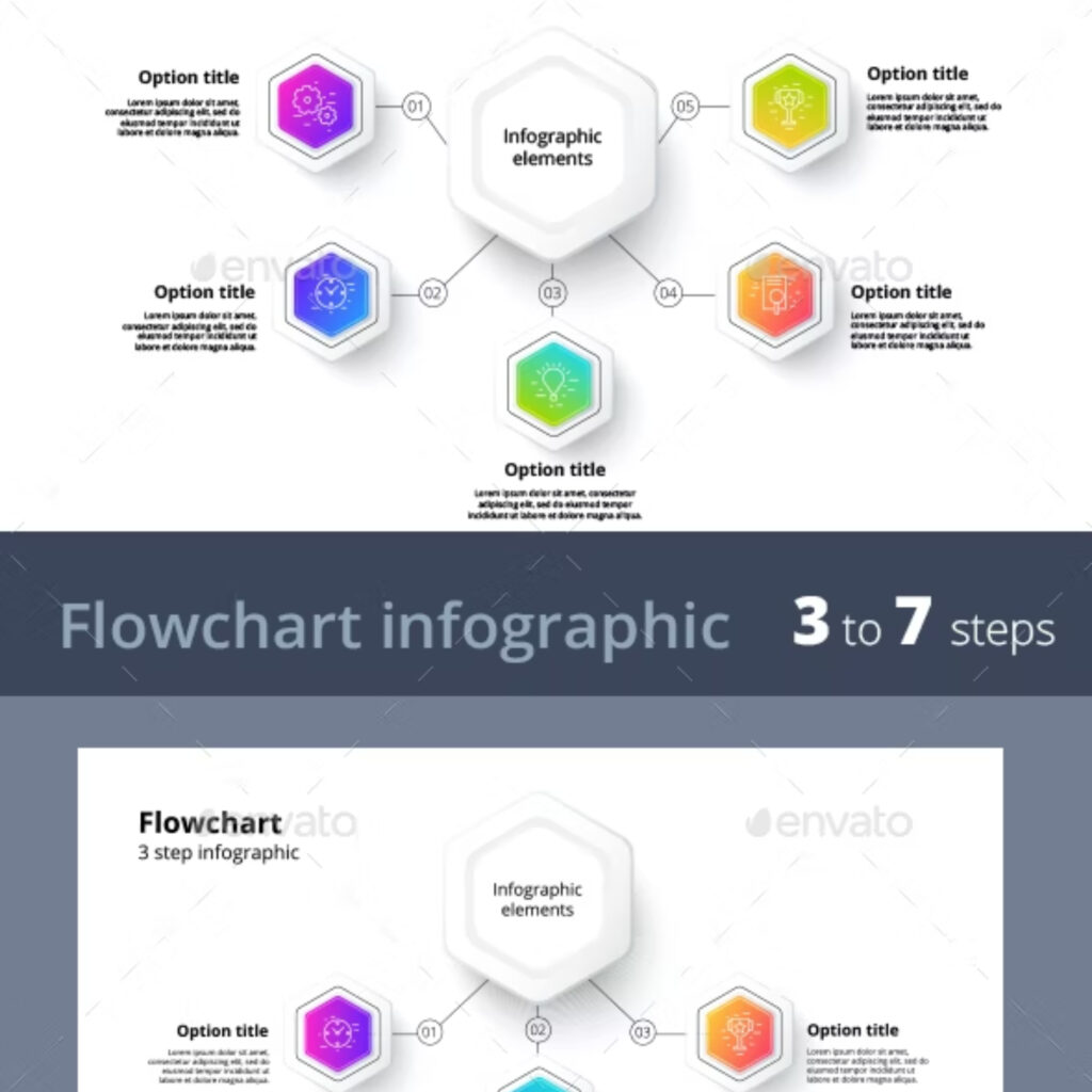 3-7 Step Infographics – MasterBundles