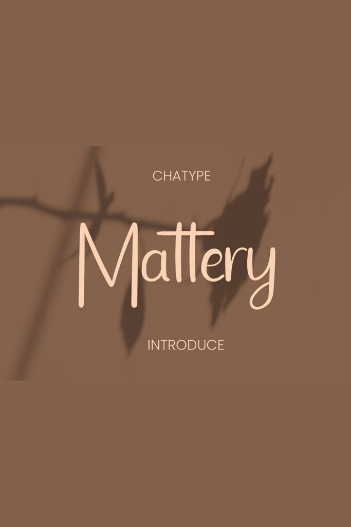 Mattery Font - MasterBundles