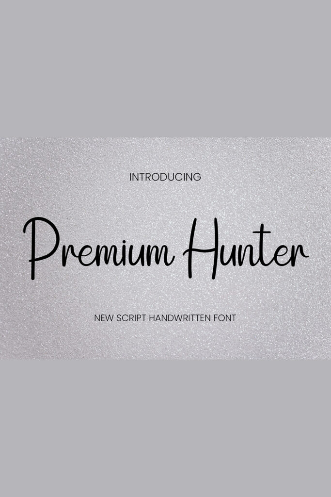 Premium Hunter Font - MasterBundles