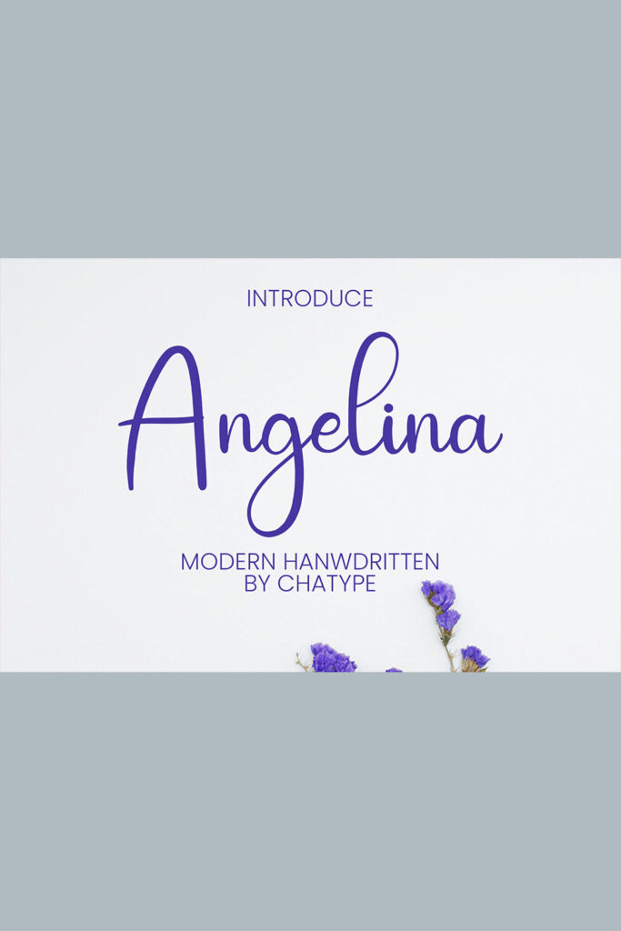 Angelina Script Font - MasterBundles