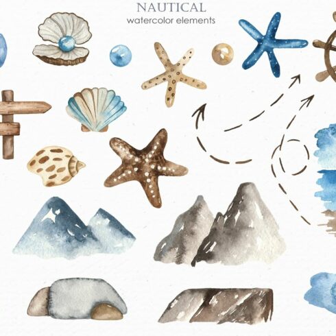 Nautical Watercolor Collection – MasterBundles