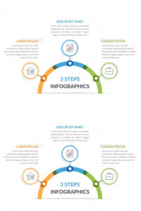 3 Steps Infographics – MasterBundles
