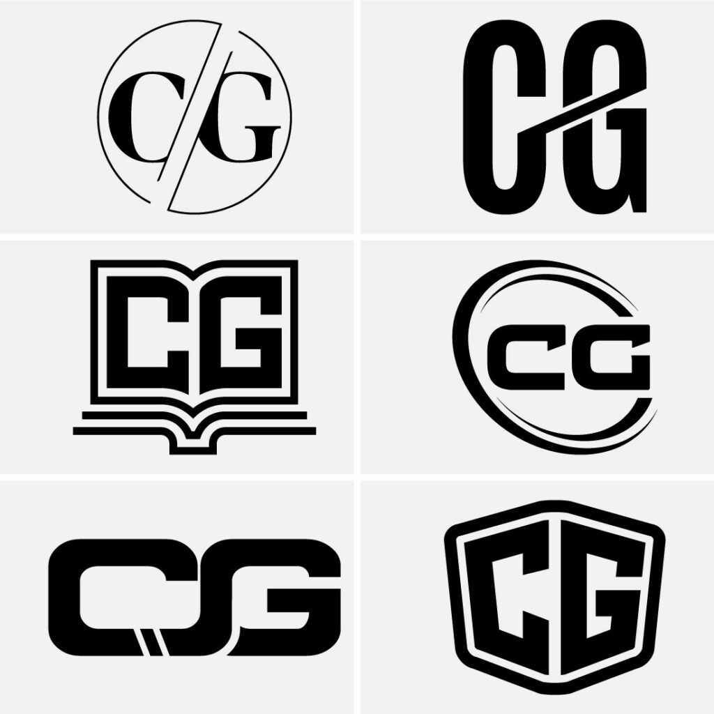 C G Initial Letter Logo design, Graphic Alphabet Symbol for Corporate ...