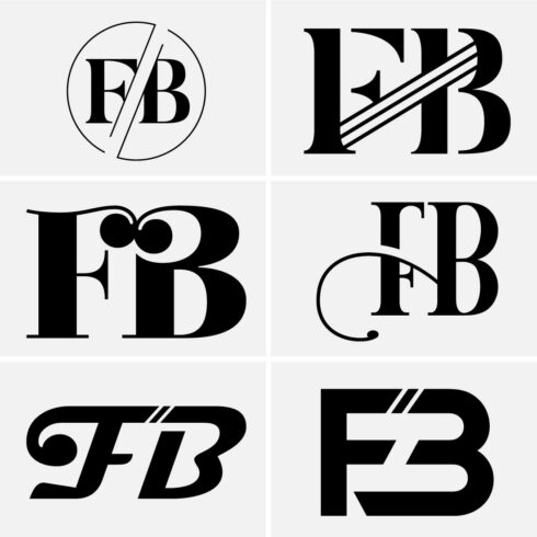 Initial Letter F B Logo Design Vector Template | MasterBundles