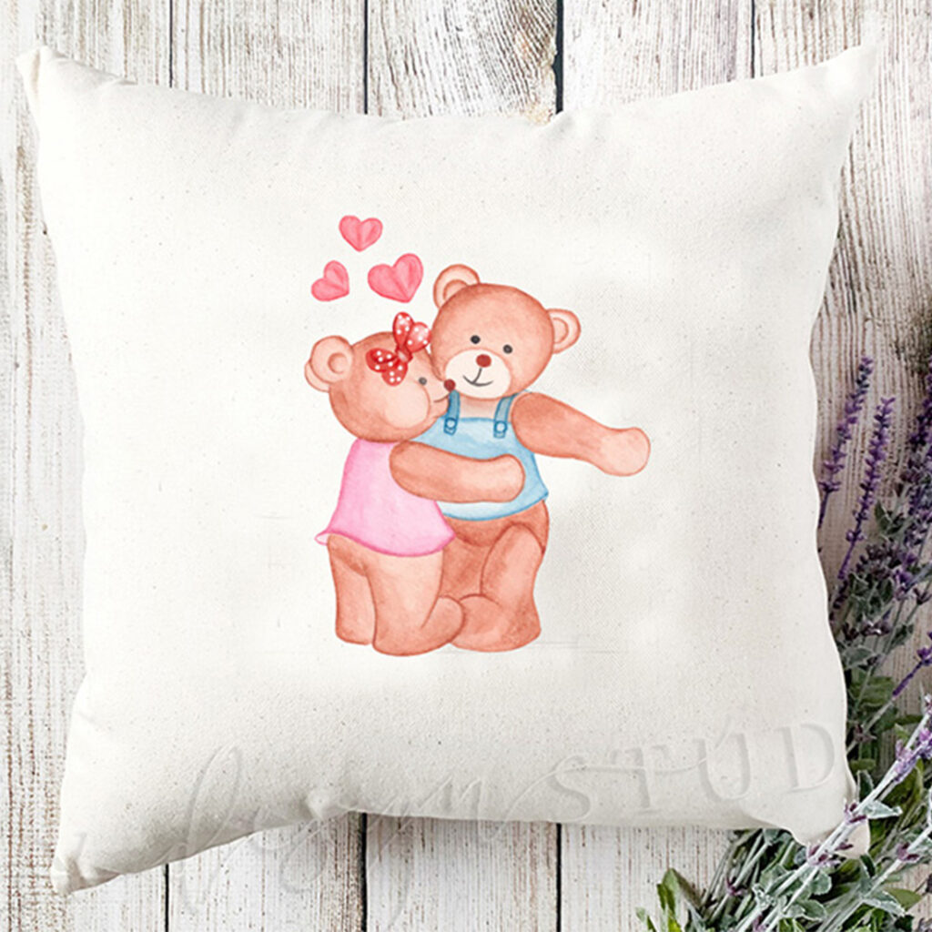 Couple Bear Valentine Sublimation Set - MasterBundles