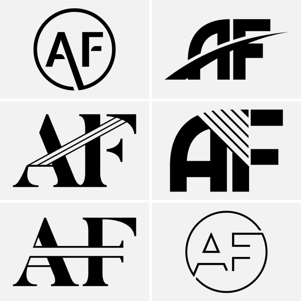 A F Initial Letter Logo design, Graphic Alphabet Symbol for Corporate ...