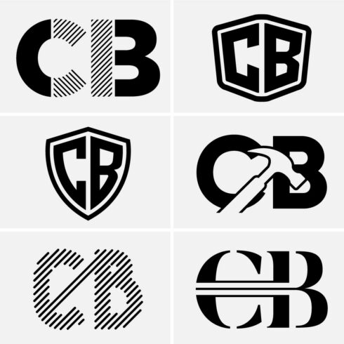 C B Initial Letter Logo Design - MasterBundles