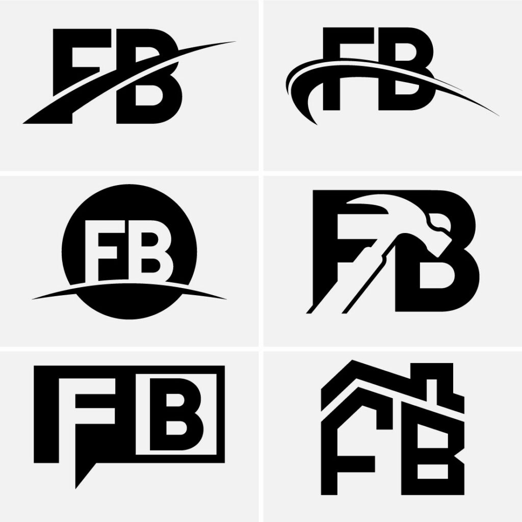 Initial Letter F B Logo Design Vector Template | MasterBundles