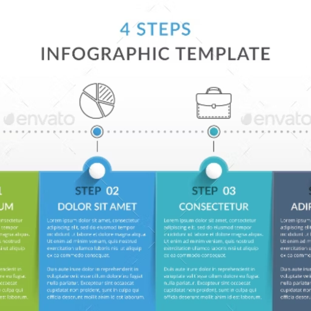 4 Steps - Infographic Template – MasterBundles