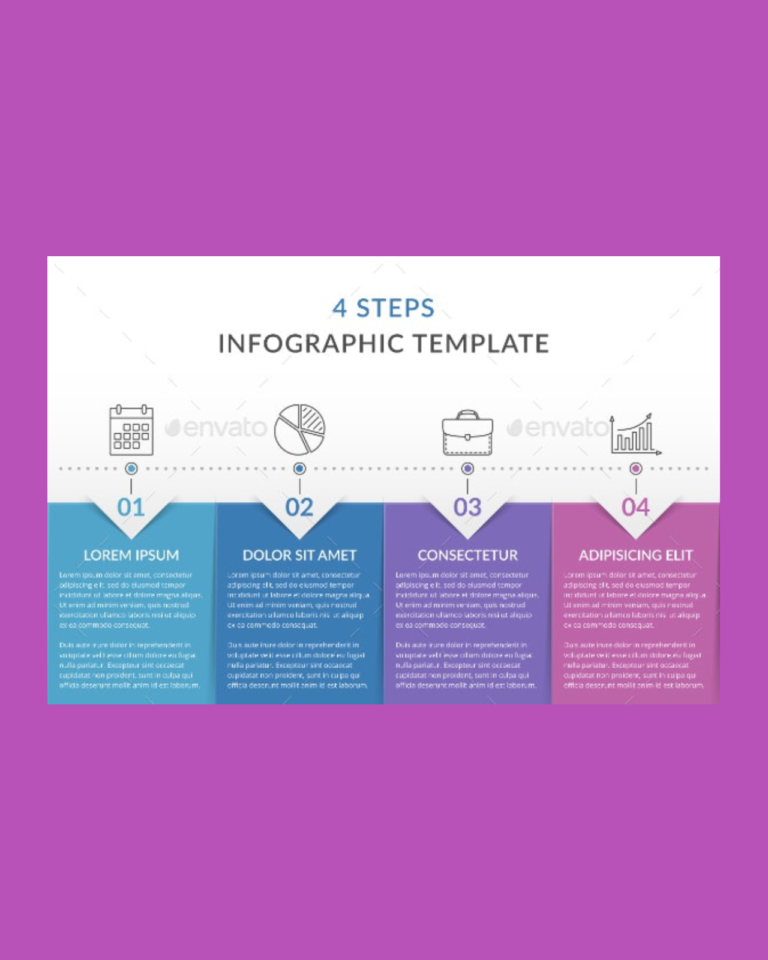 4 Steps - Infographic Template – MasterBundles