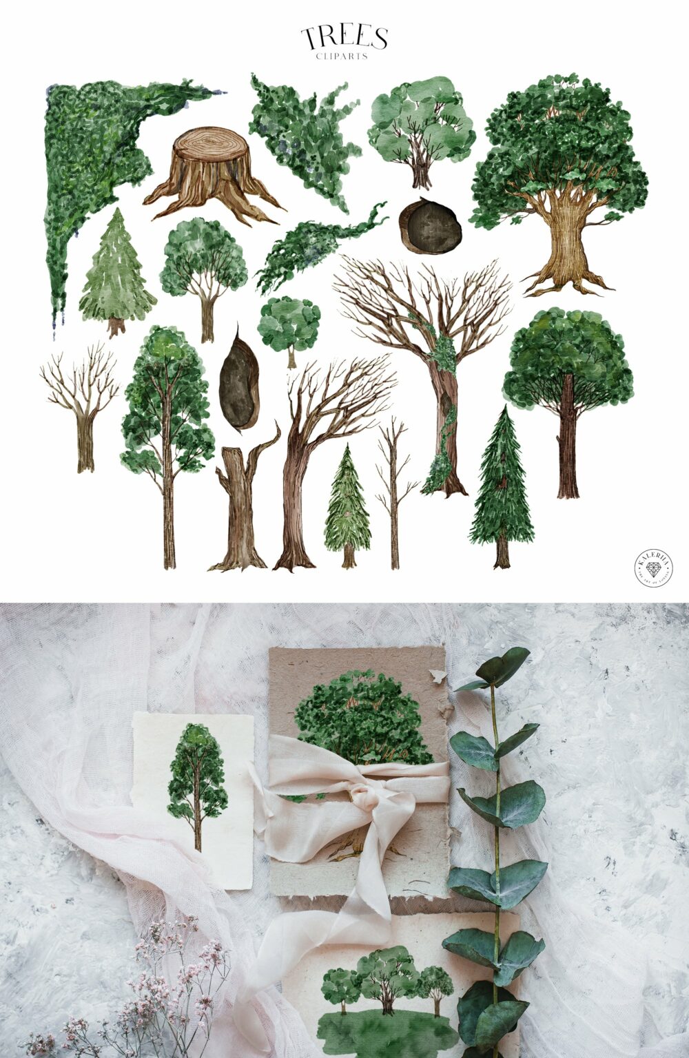 Fairytale Forest Watercolor Creator – MasterBundles