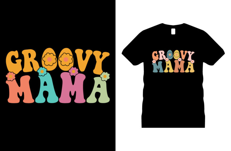Wavy, Retro, Groovy T-Shirt Design - MasterBundles