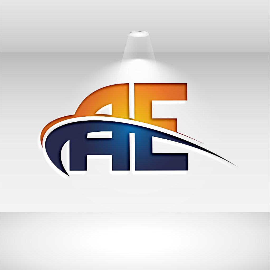 A E Initial Letter Logo design, Graphic Alphabet Symbol for Corporate ...