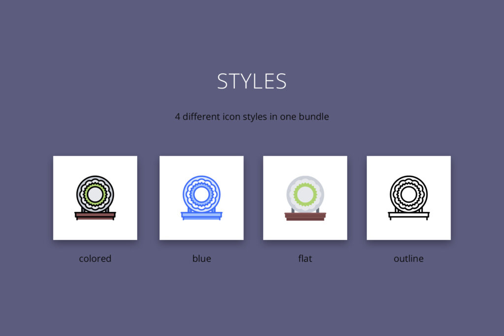 4in1 ICON SET - 32 800 icons, 4 styles - MasterBundles