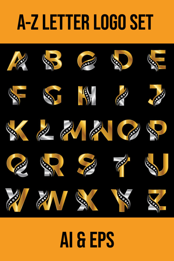 Initial A-Z Monogram Letter Alphabet with Chiropractic Spine Logo ...