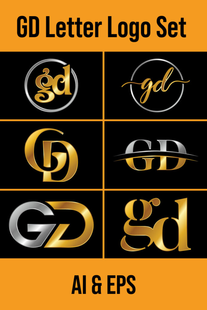 Initial Letter G D Logo Design Vector Template. Graphic Alphabet Symbol ...