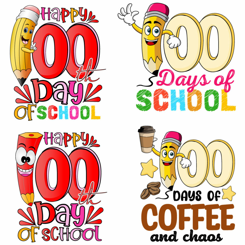 100 Days of School SVG Design Bundle - MasterBundles