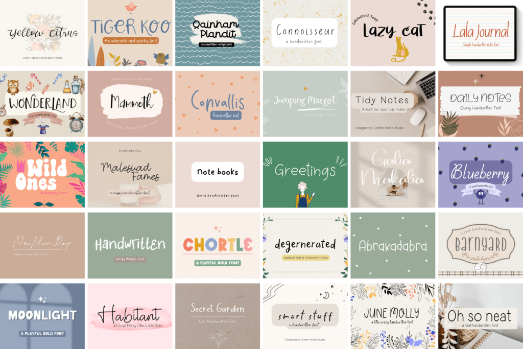 Hand-Lettered Bundle More Than 100 Fonts Included - MasterBundles