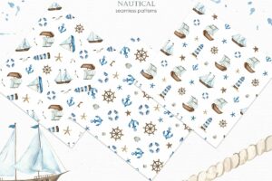 Nautical Watercolor Collection – MasterBundles