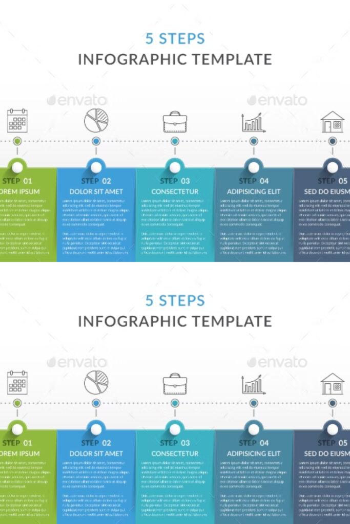 5 Steps - Infographic Template – MasterBundles