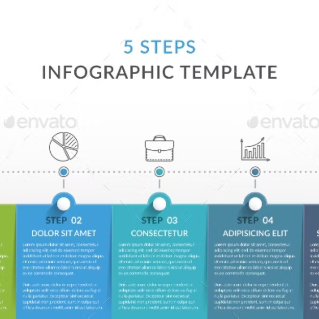 5 Steps - Infographic Template – MasterBundles