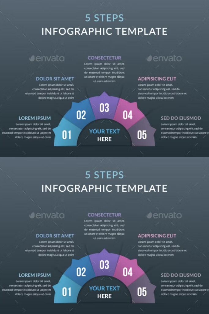 5 Steps Infographics – MasterBundles