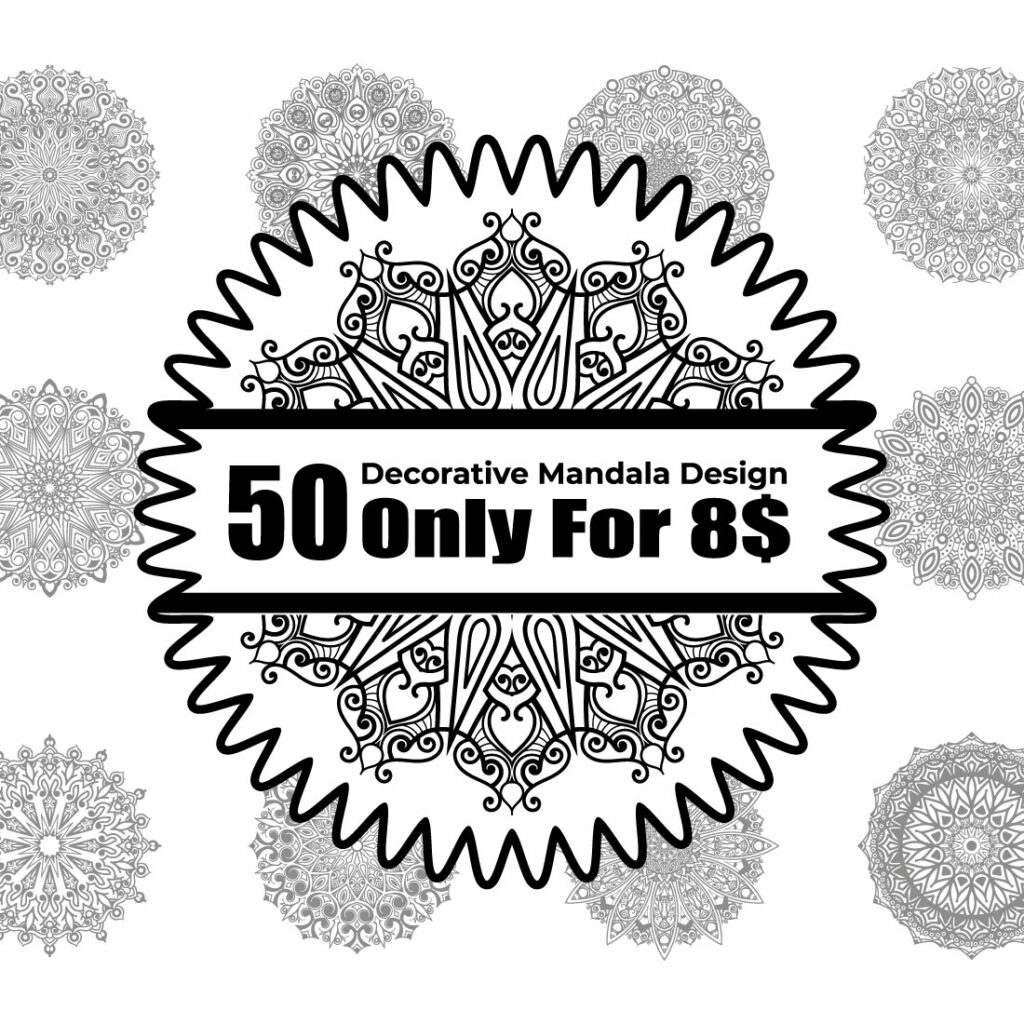 50 Decorative Mandala Design - MasterBundles