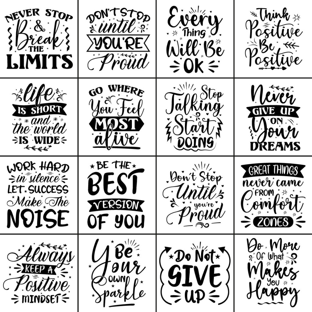 50+ Typography SVG T-Shirt Design Bundle - MasterBundles