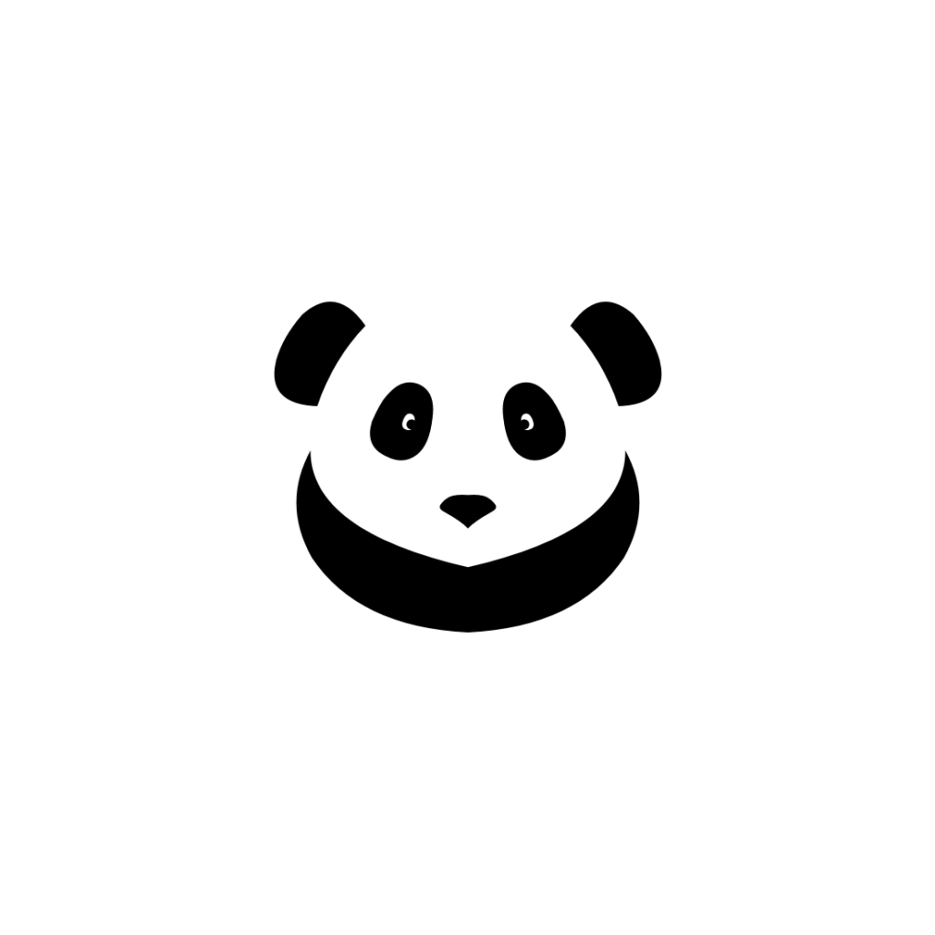 Panda Head Logo Vector Design - MasterBundles