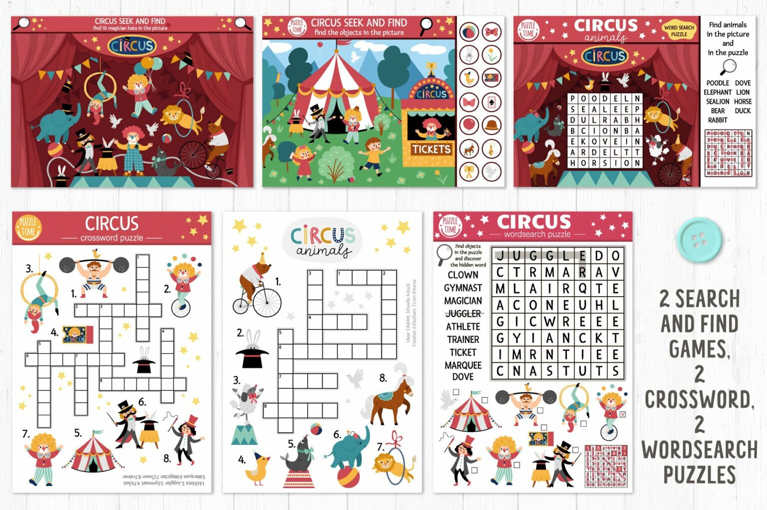 Circus Games And Activities For Kids – MasterBundles