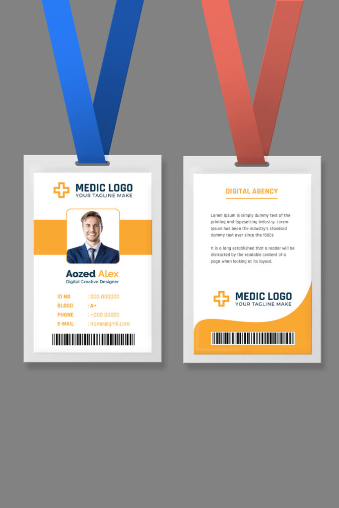 Corporate Business ID Card Template design Description - MasterBundles