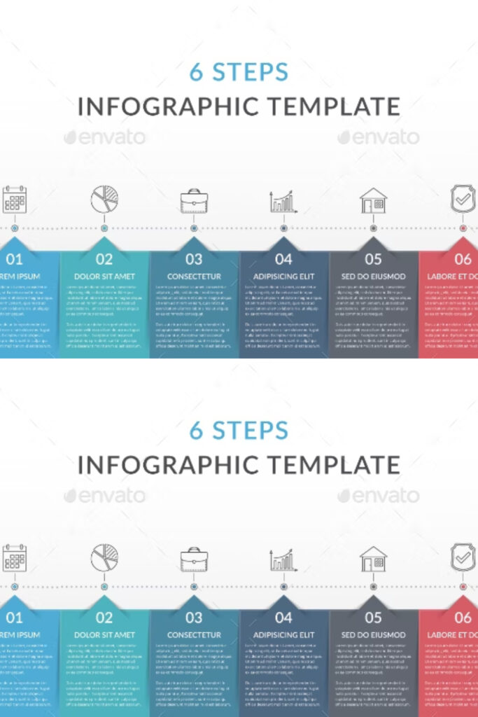 6 Steps - Infographic Template – MasterBundles