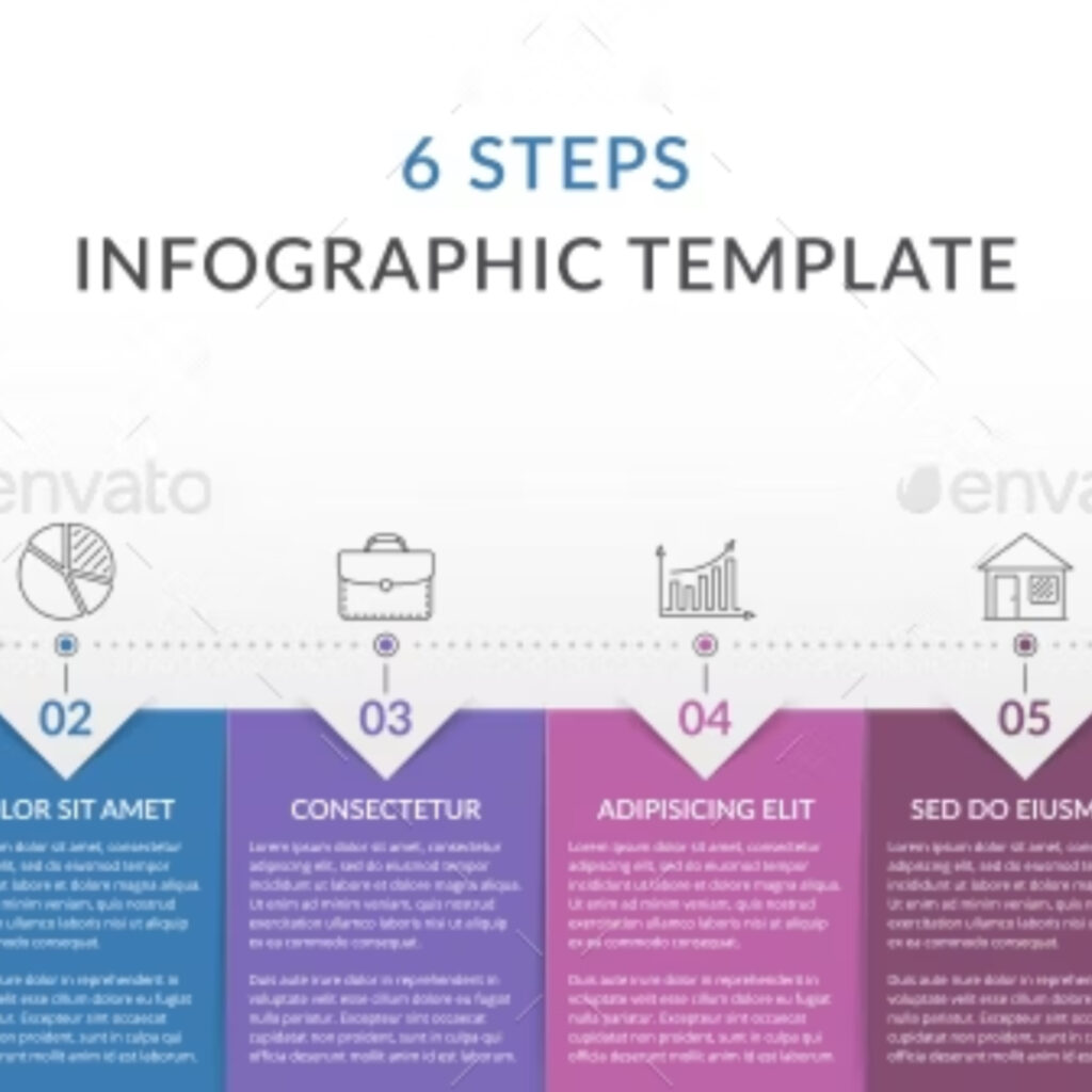6 Steps - Infographic Template – MasterBundles
