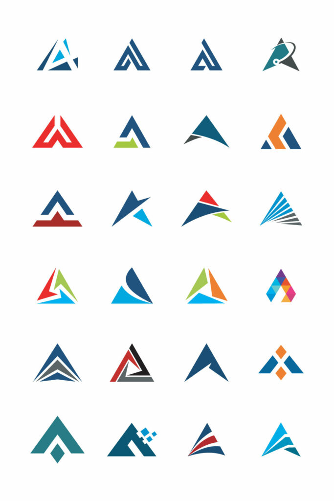 letter a logo vector set | MasterBundles