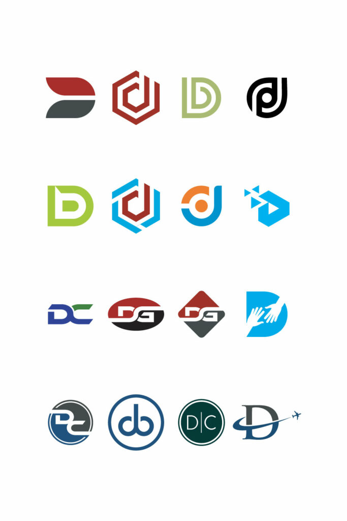 Set Of Letter D Logo Vector | MasterBundles