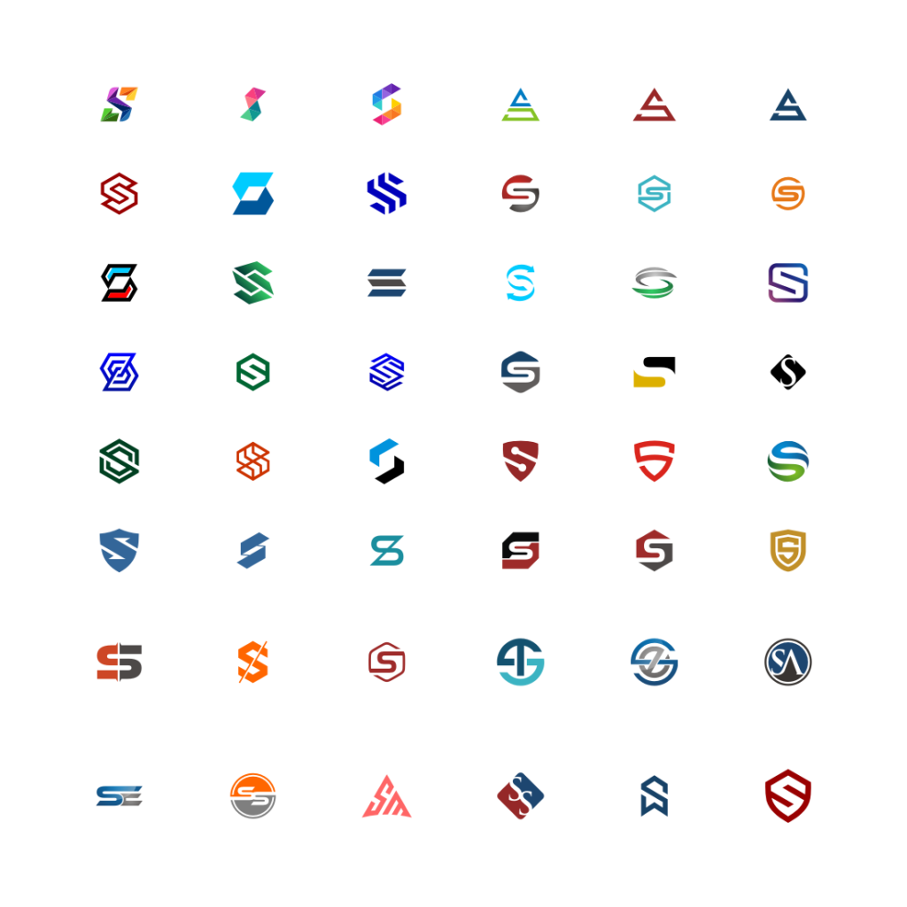 set of initial letter S logo vector design | MasterBundles