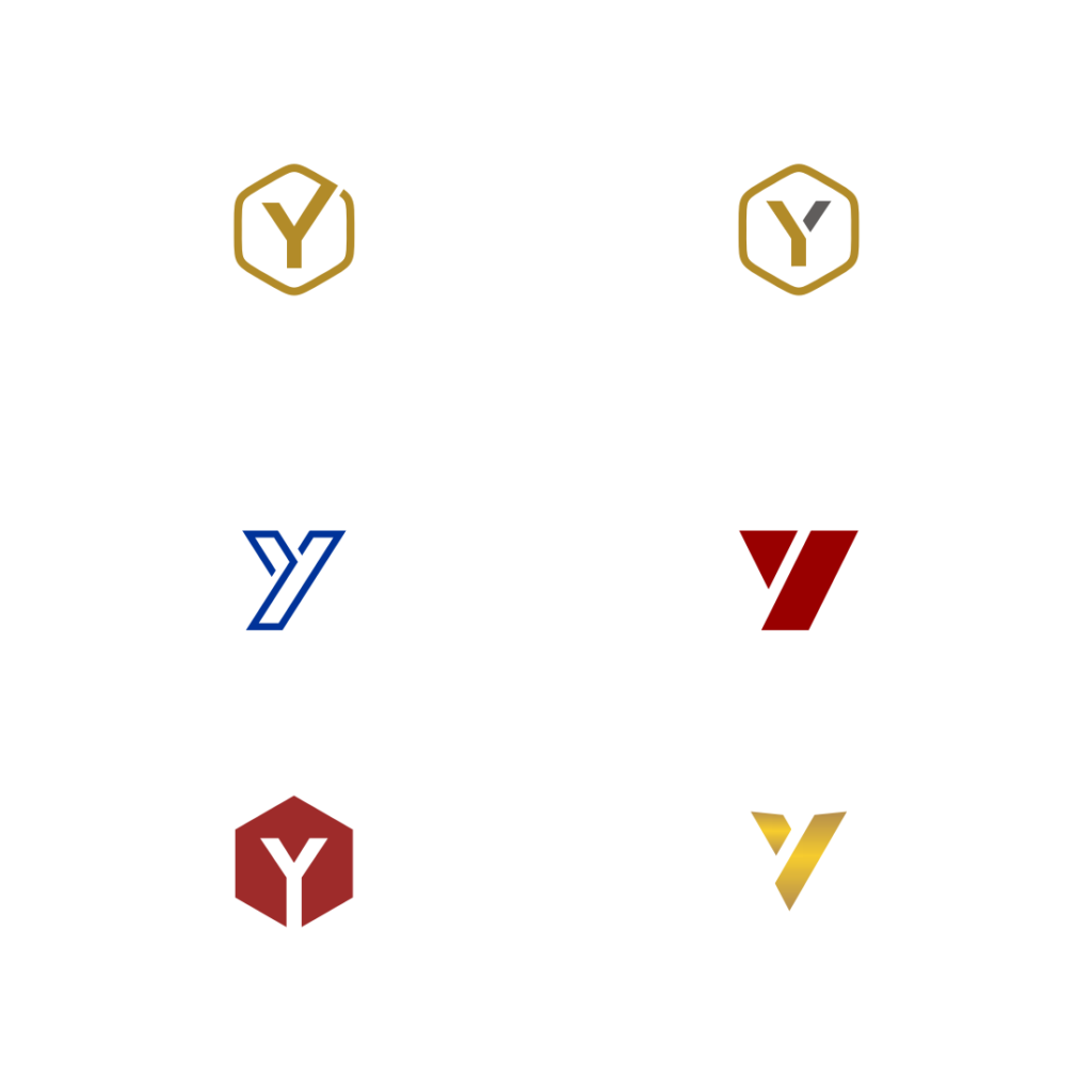 set of initial letter Y logo vector design | MasterBundles