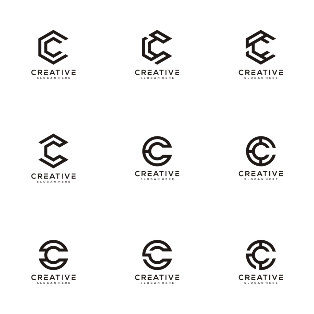 Set of Letter C Logo | MasterBundles