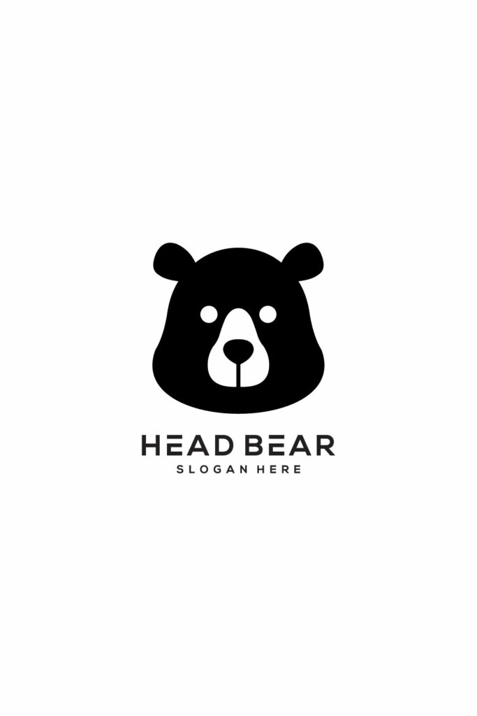 Head Bear Logo Vector | MasterBundles
