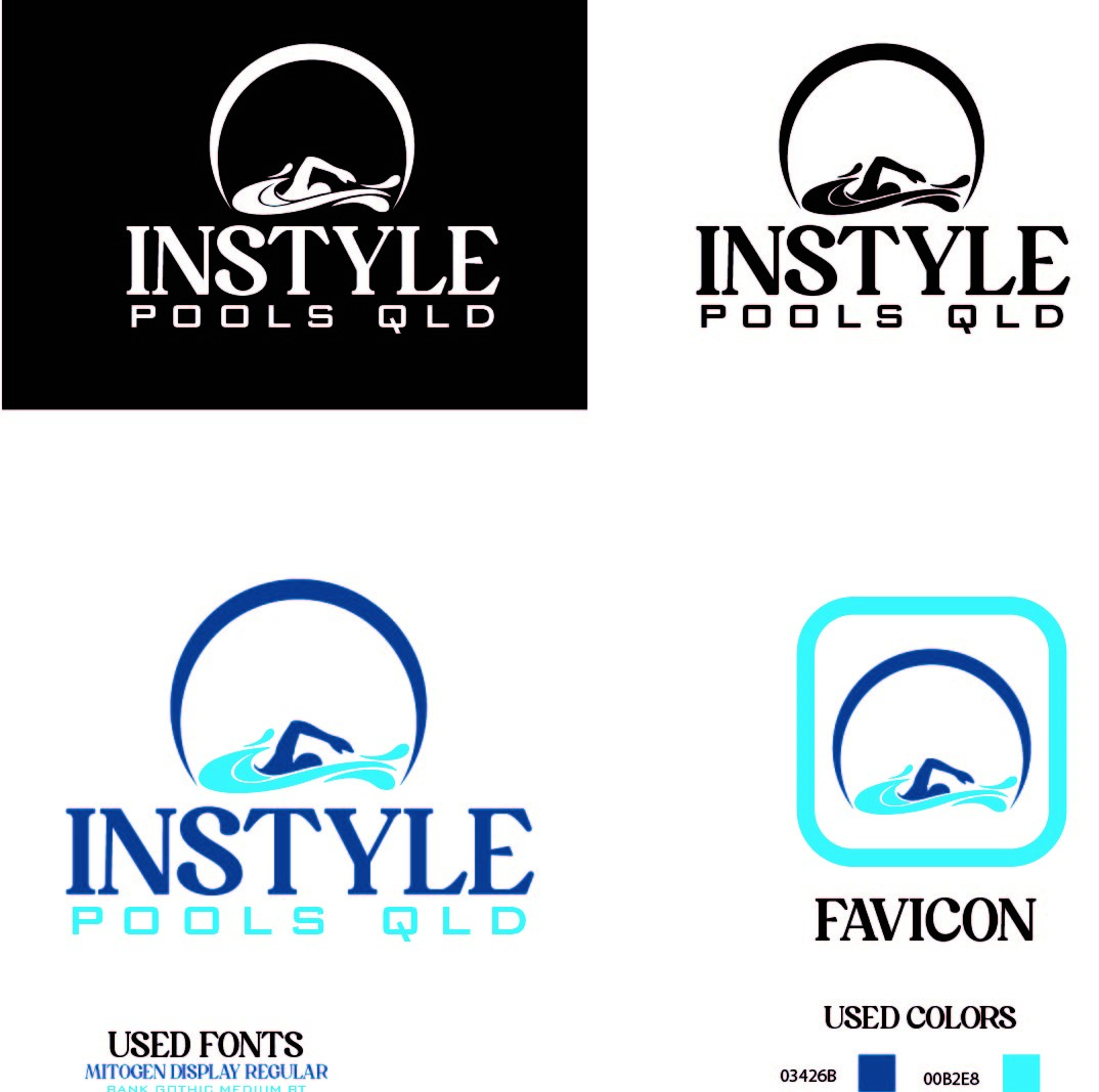 Swimming Pool Company Logos