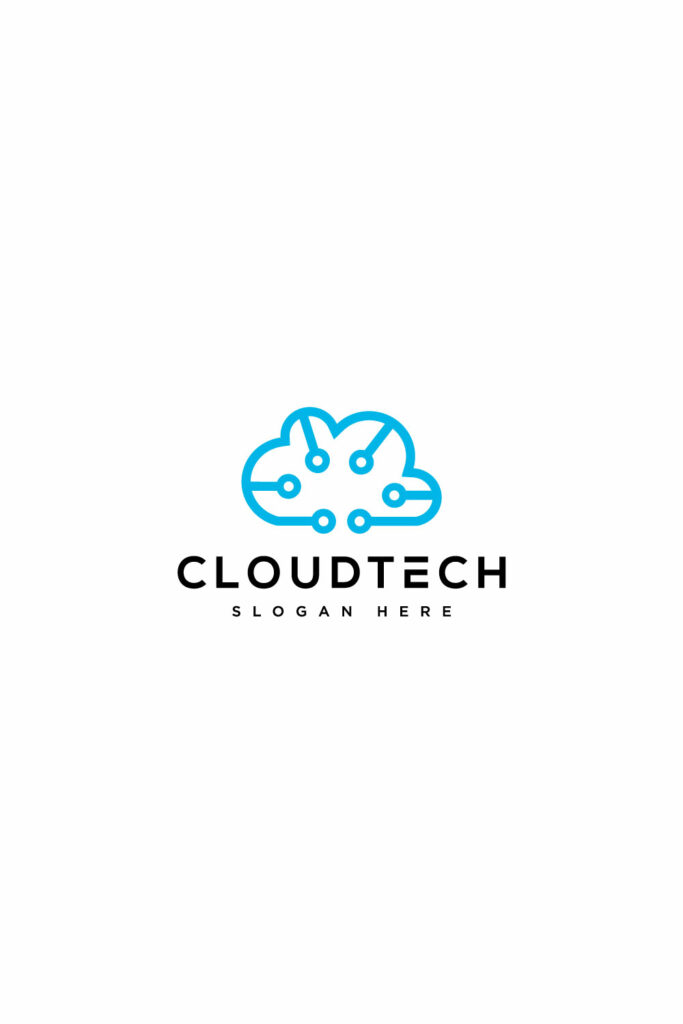 Cloud Tech Logo Vector | MasterBundles