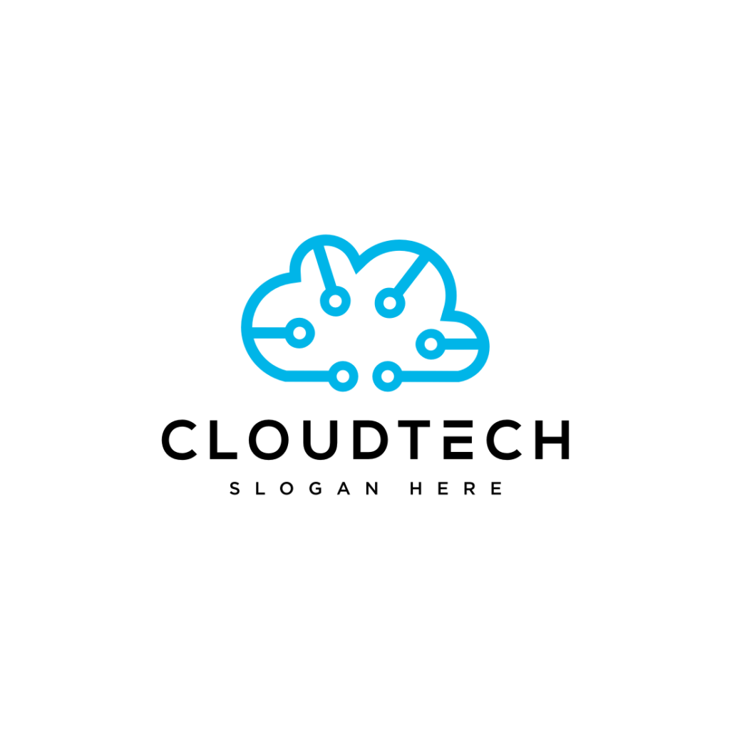 Cloud Tech Logo Vector | MasterBundles