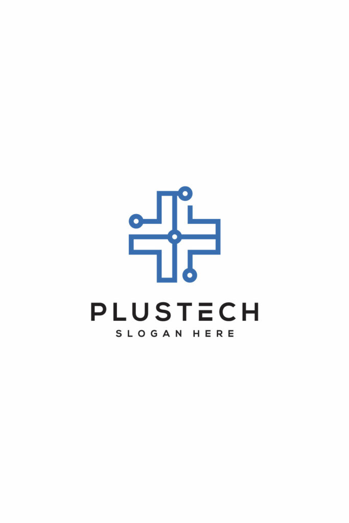 Plus Tech Logo Vector Design | MasterBundles