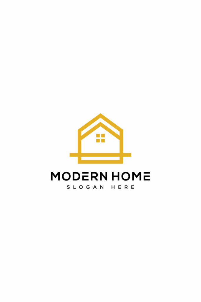 Modern Home Logo | MasterBundles
