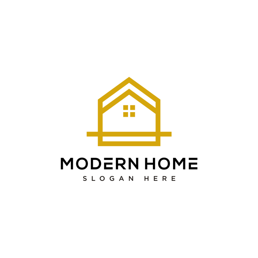 Modern Home Logo | MasterBundles