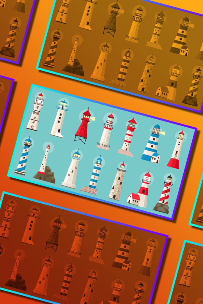 Beacon Building. Lighthouses With – MasterBundles