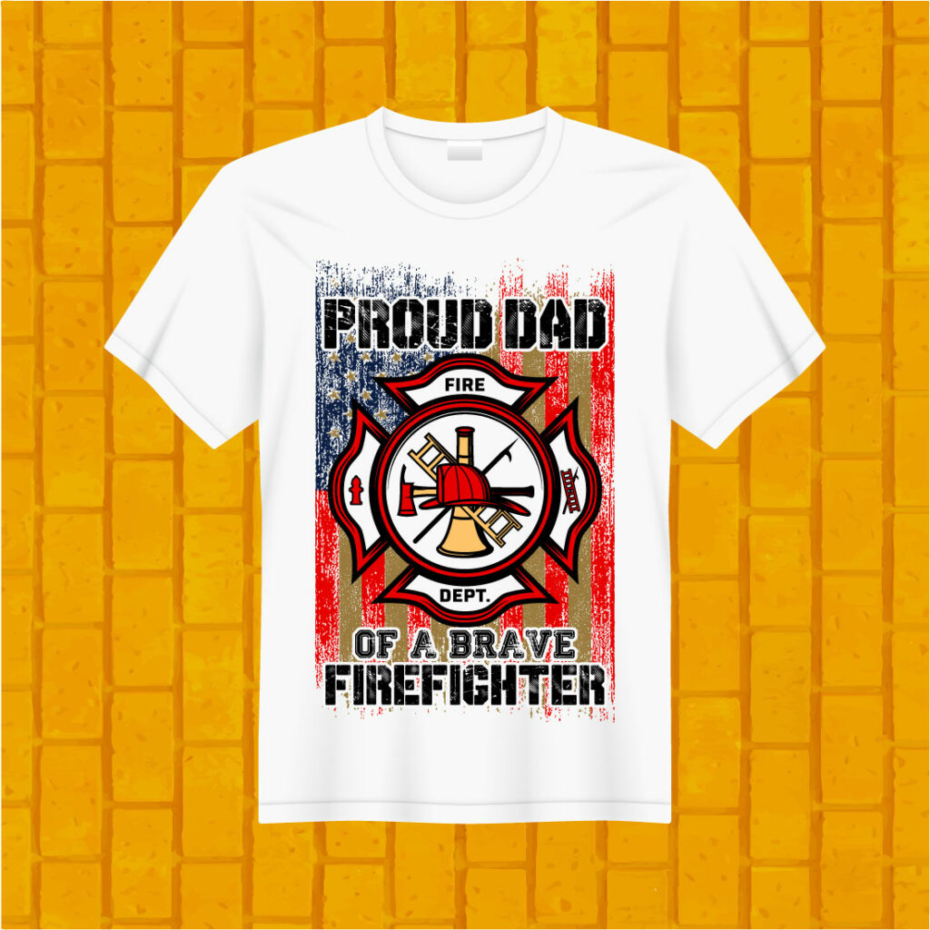 Firefighter T-shirt Design Bundle - MasterBundles