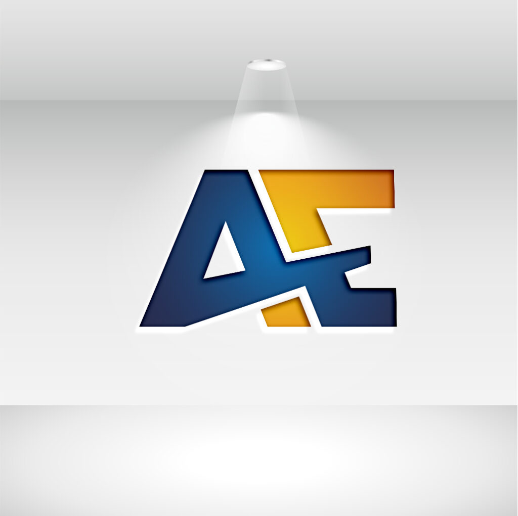 A E Initial Letter Logo design, Graphic Alphabet Symbol for Corporate ...