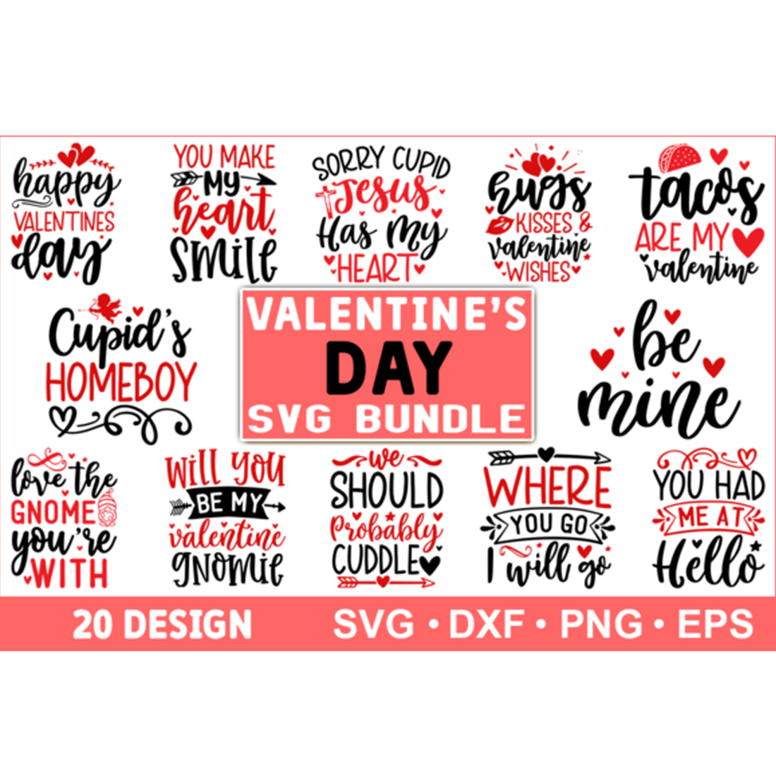 Valentine's Day SVG Bundle Design - MasterBundles